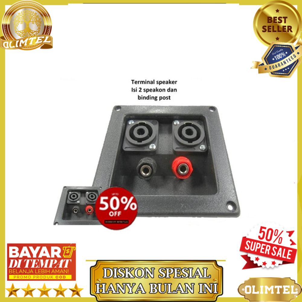 Terminal Speaker Box Kotak Segi 2 Pin Speakon Spikon Spicon Terbaik ...