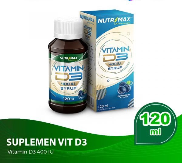 RAJA - NUTRIMAX D3 400 IU SYRUP 120 ML ORIGINAL VITAMIN TULANG DAN GIGI ...