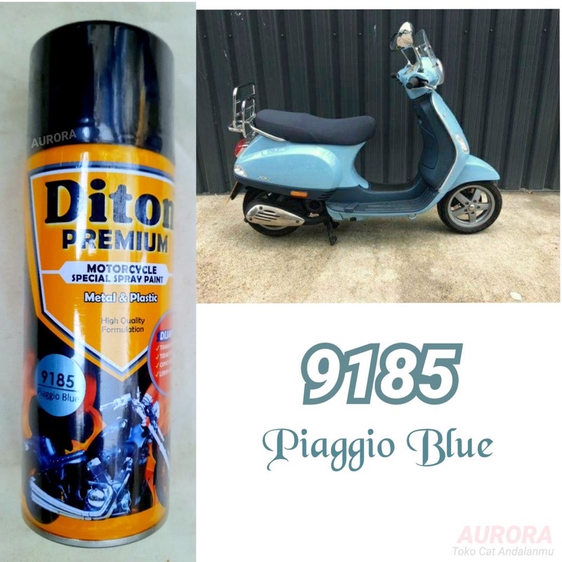 Pilox Diton Premium Piaggio Blue 9185 Vespa Biru Laut Metallic Metalik ...