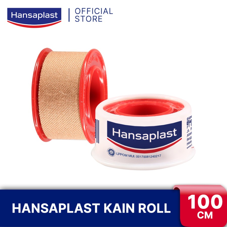 Hansaplast Kain Roll 100 CM Plester P3K Pertolongan Pertama ...