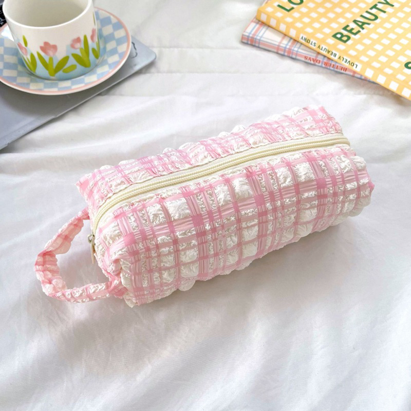 Charly Makeup Pouch / Fluffy Pencil Case / Kotak Pensil Aesthetic ...