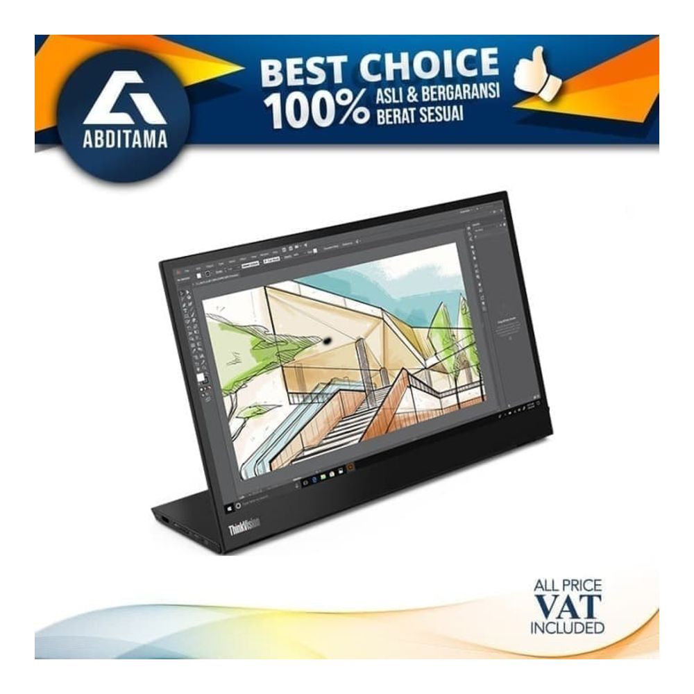 Monitor LED Mobile Lenovo Thinkvision M14 14" 1920x1080 IPS Type-C ...