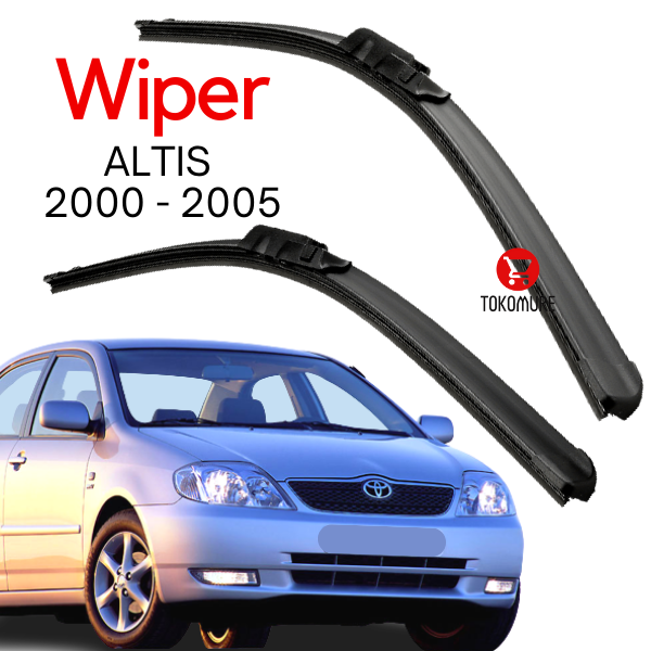 Wiper Mobil Corolla Altis 2002 1 Set Karet Wiper Air Altis 2002 Wiper Frameless Toyota Altis ...