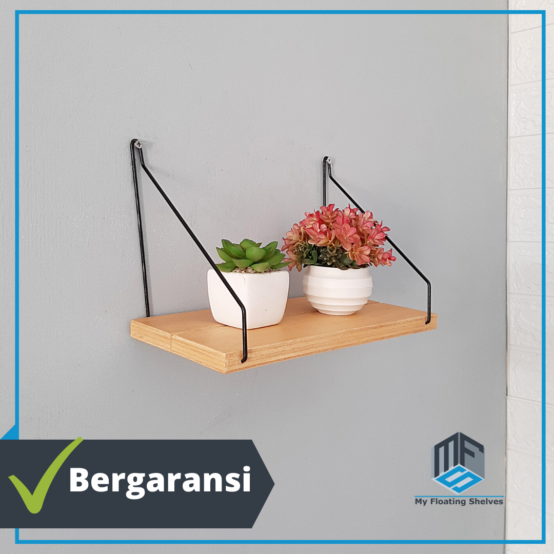 Rak Dinding Gantung Minimalis Ukuran 20x12cm - Floating Shelf - Ambalan ...