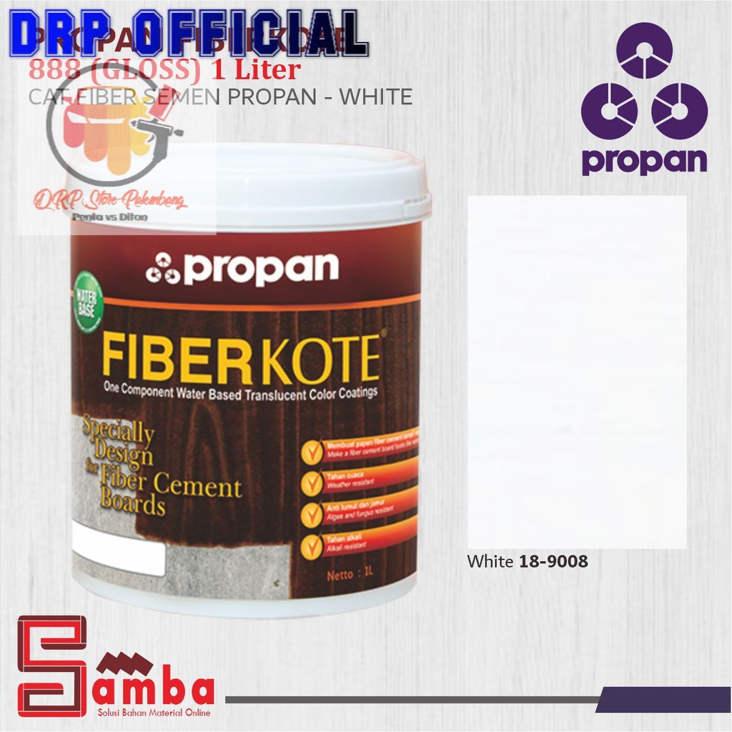 PROPAN FIBERKOTE 888 (GLOSS) 1 LITER / CAT FIBER SEMEN PROPAN | Lazada ...