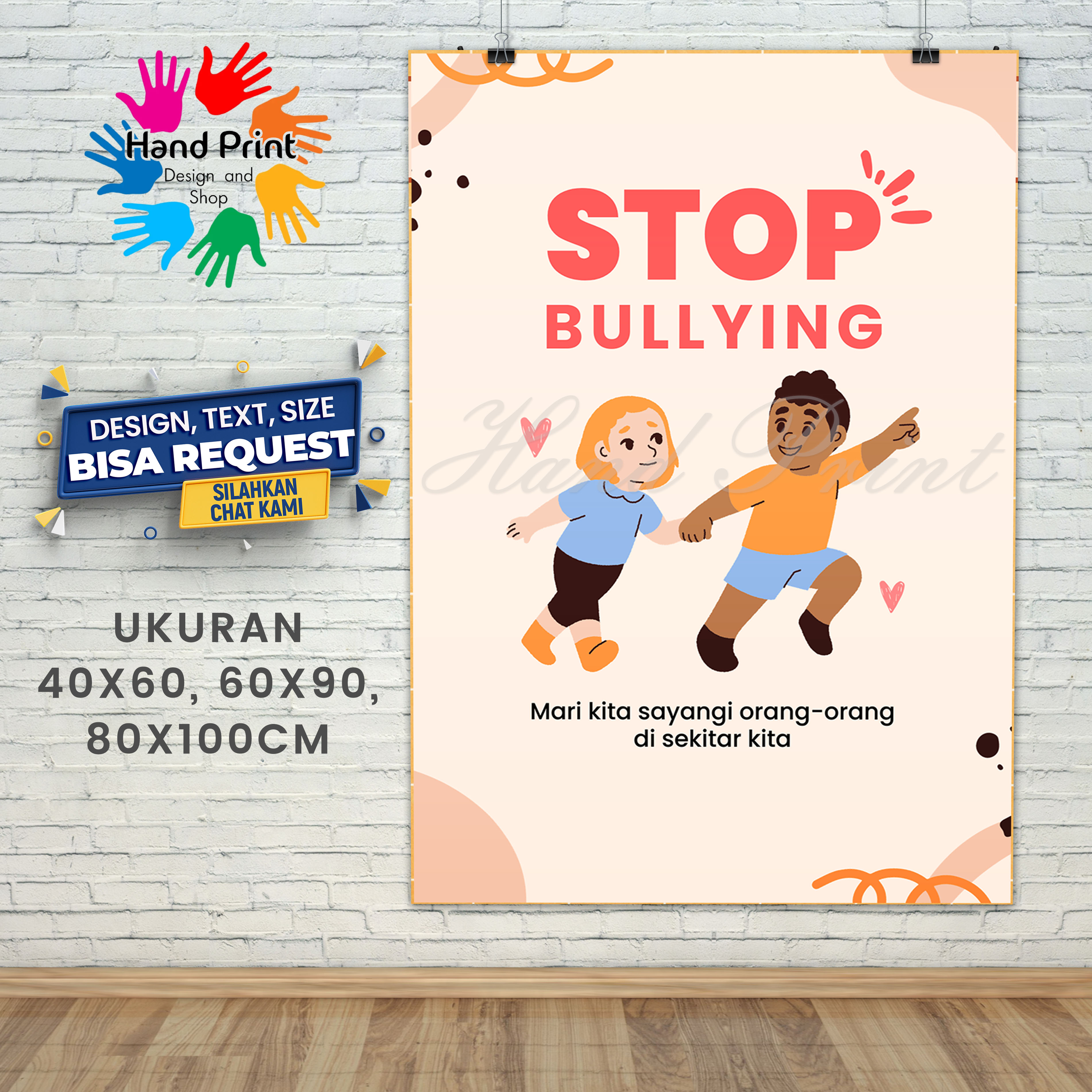 Spanduk Banner MMT Stop Bullying Perundungan Saling Menyayangi ...