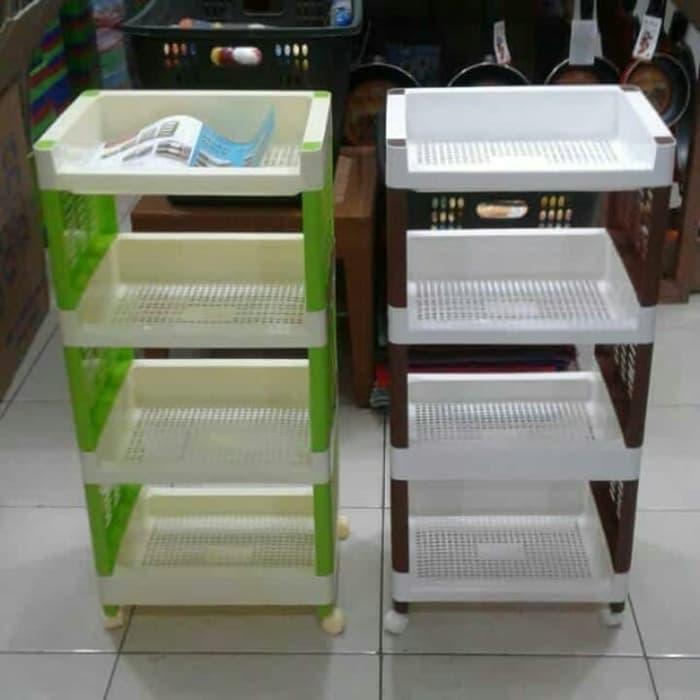 RAK PLASTIK RAK SERBAGUNA YOYO SUSUN 4 rak multifungsi Serbaguna ...