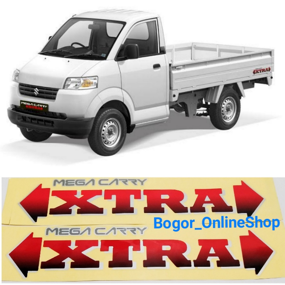 Stiker Striping Lis Les Body Mobil Pick Up Suzuki Mega Carry XTRA Merah ...