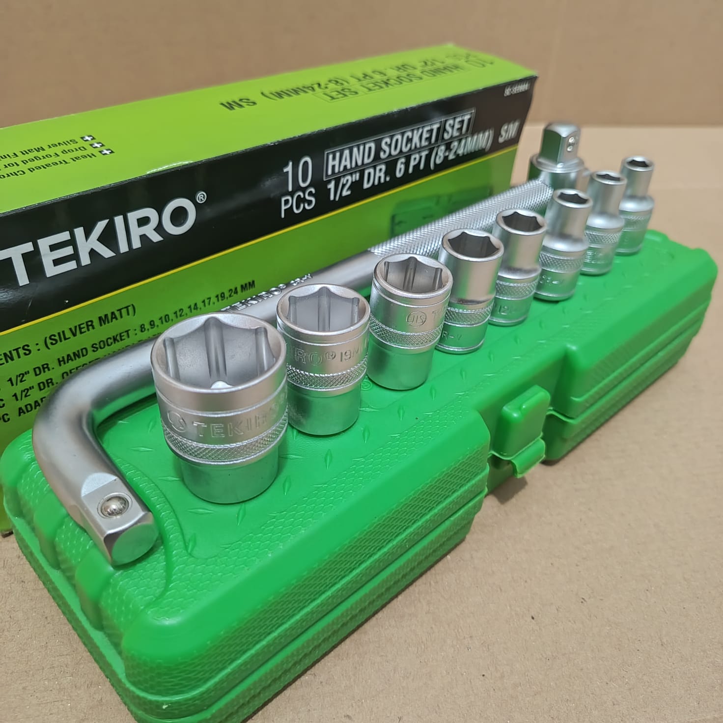 KUNCI SHOCK SET TEKIRO 24 PCS FULL SET 8 - 32 MM TOOL BOX BESAR RACHET COD / TERSEDIA JUGA KUNCI ...