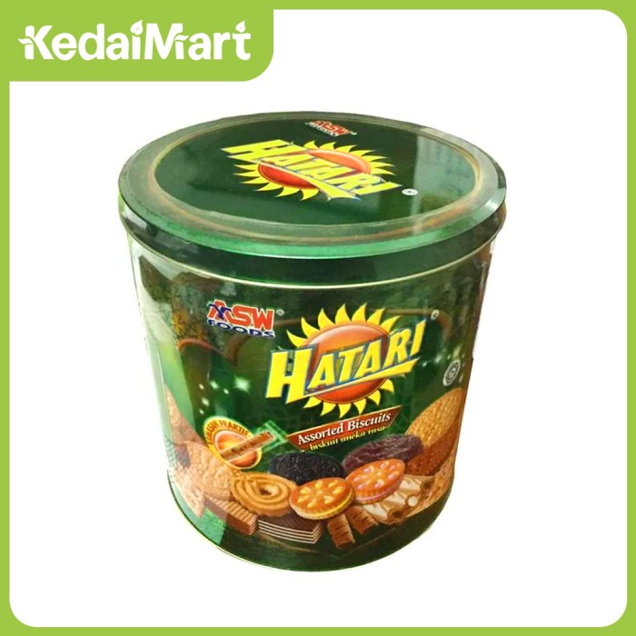 Hatari Assorted Biscuits Kaleng Bulat 350 Gram | Lazada Indonesia