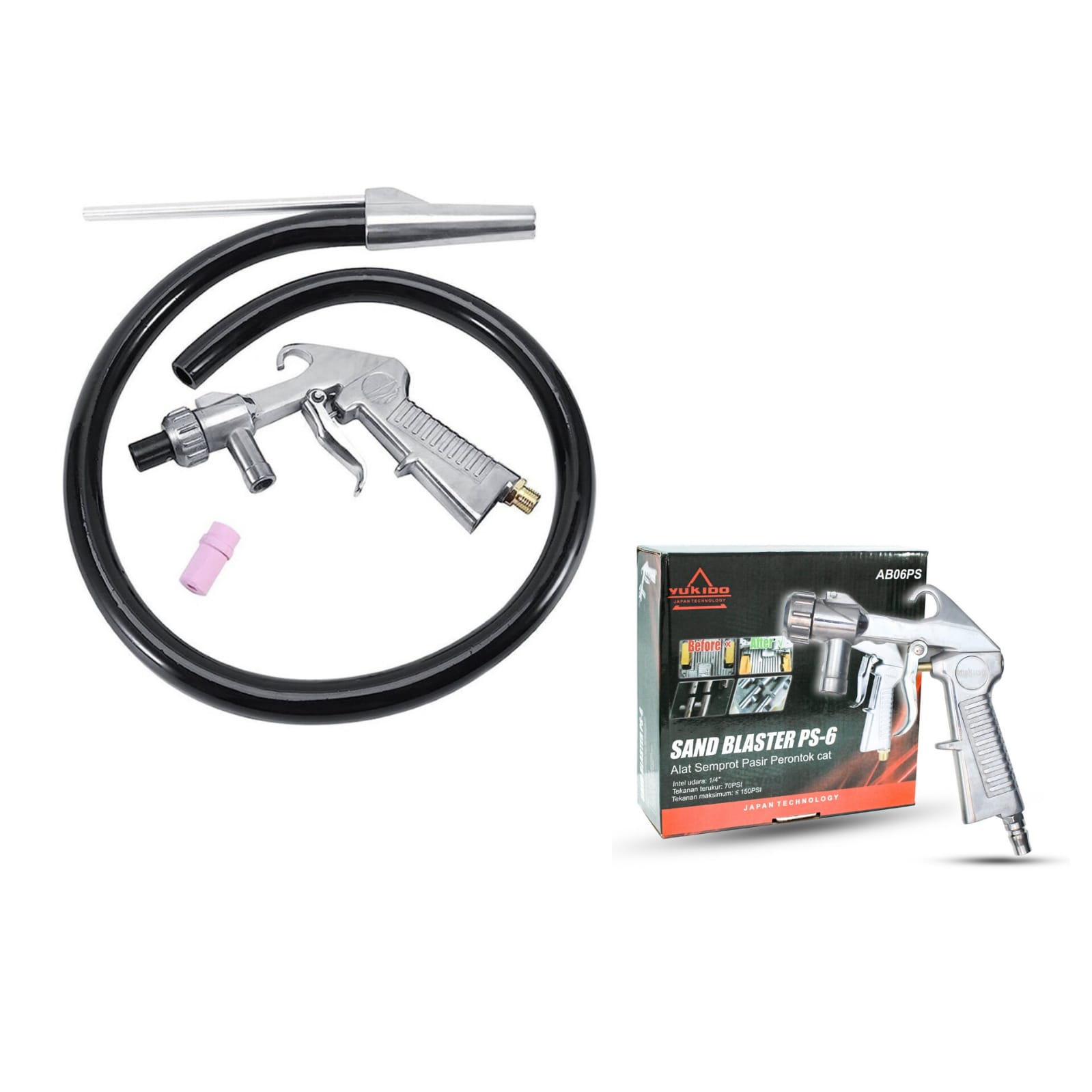 Air Sand Blaster Kit / Alat Semprot Pasir / Sand Blasting Gun YUKIDO ...