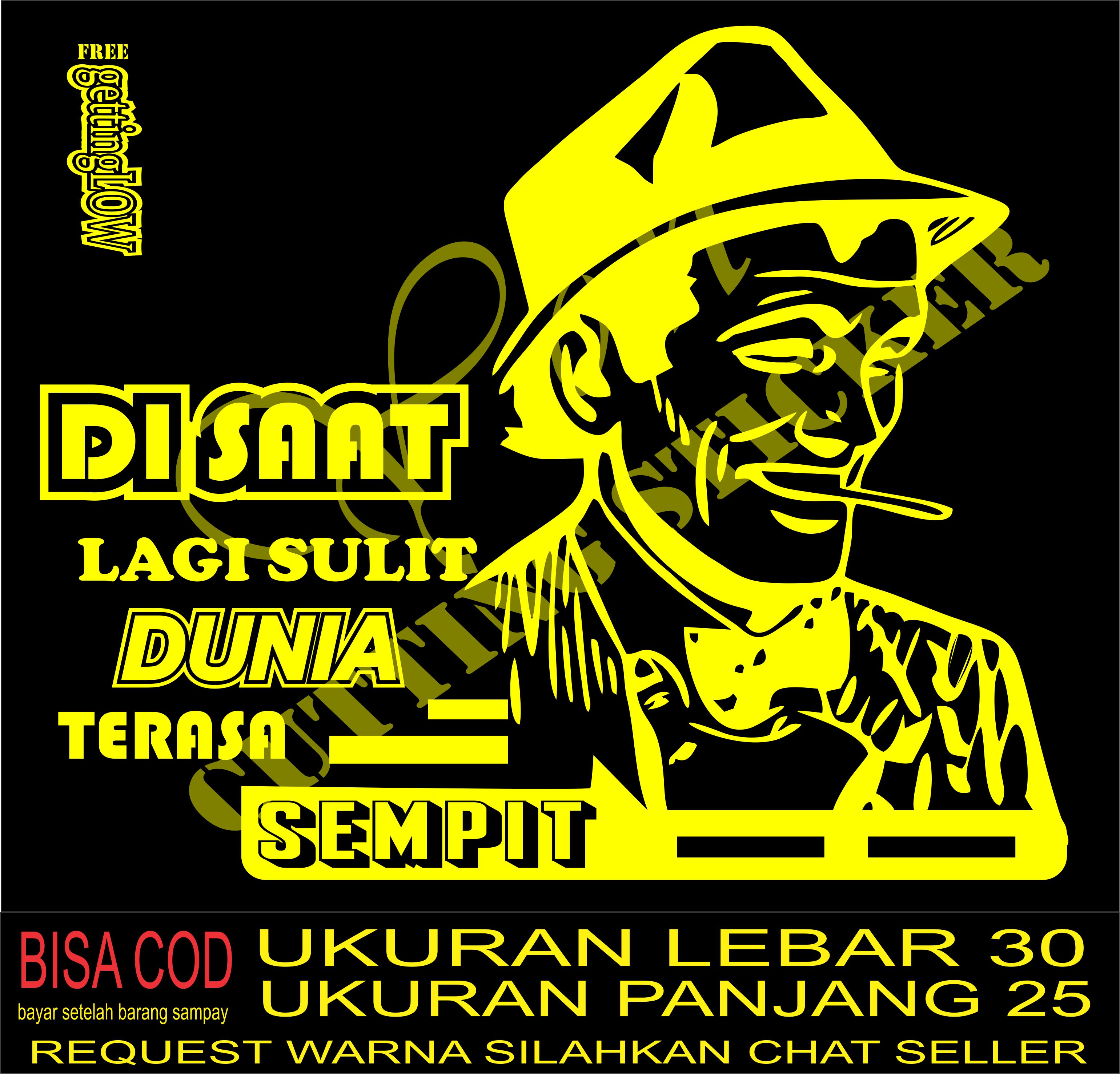 CUTTING STICKER MOBIL MURAH STICKER KATA2 LAGI SULIT | Lazada Indonesia