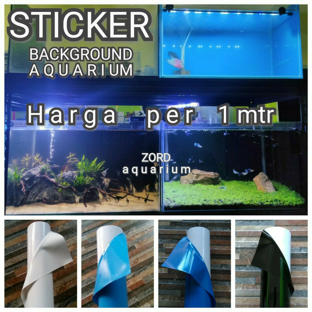 Sticker Background Aquarium - Scotlite Stiker Begron Akuarium Polos ...
