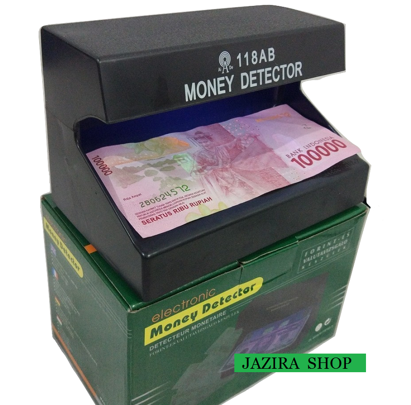 Alat deteksi uang / dokumen palsu /Money Detector UV Light 118 AB ...