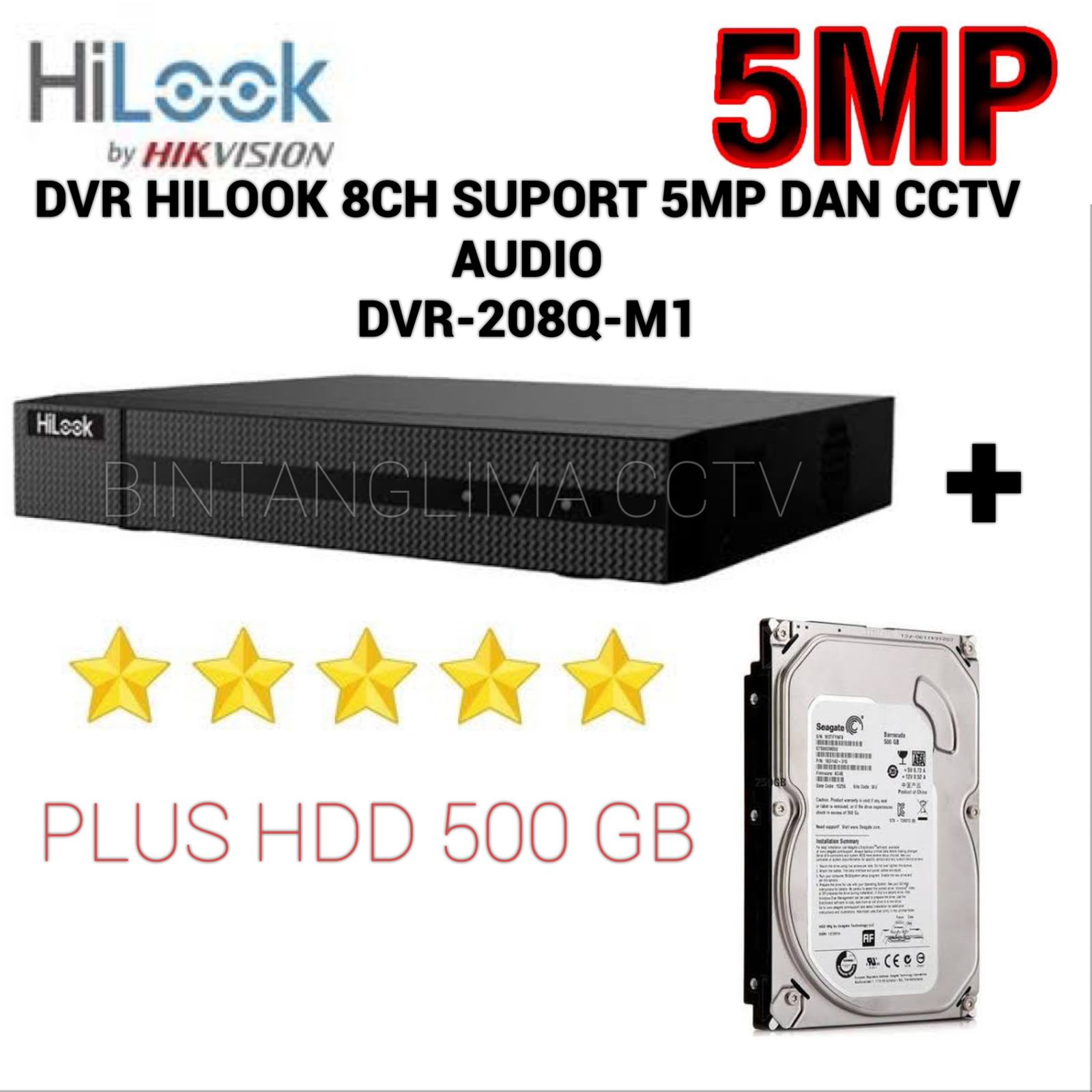 DVR-208Q-M1 - HILOOK DVR 8CH SUPPORT 5mp DAN CCTV AUDIO | Lazada Indonesia