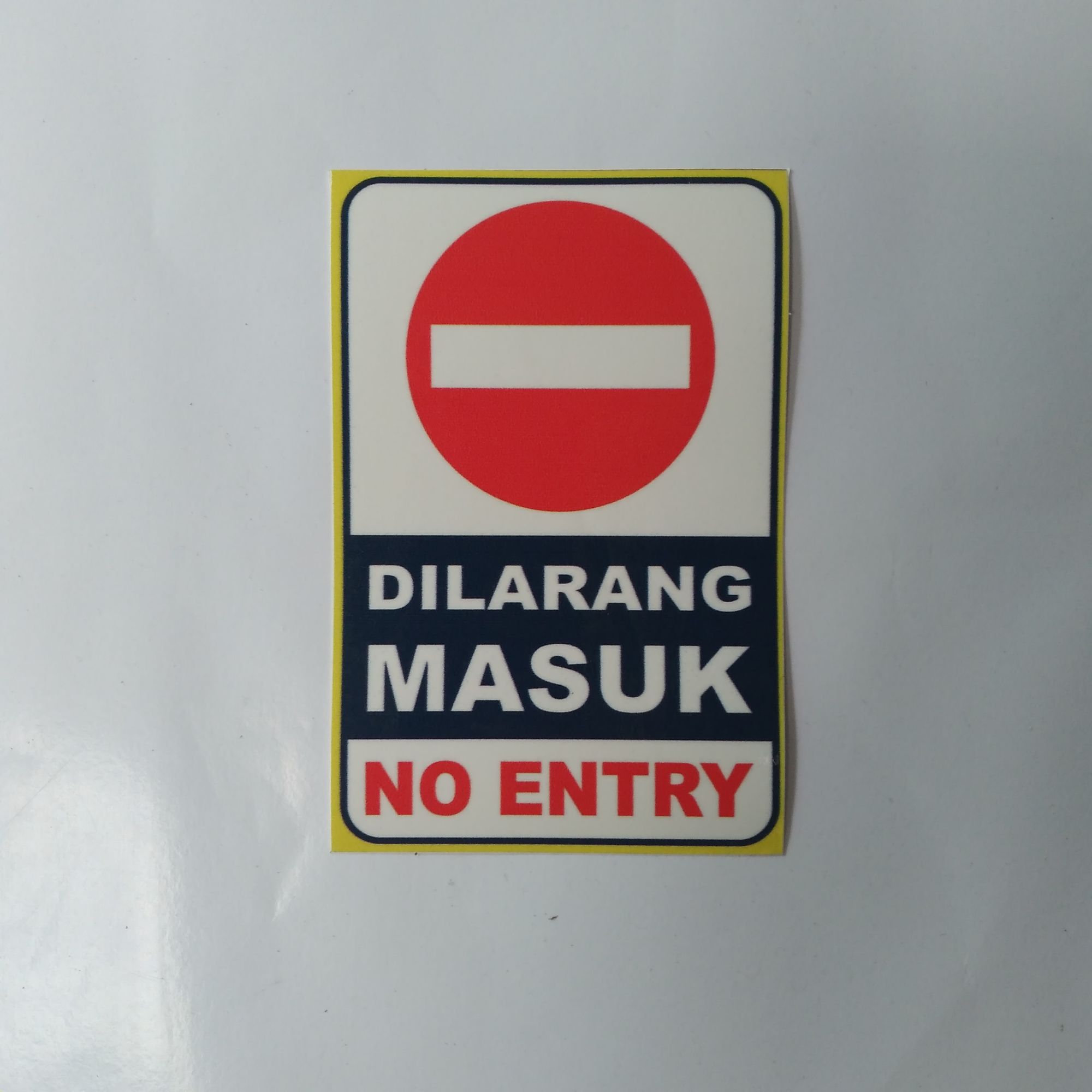 Stiker dilarang masuk pintu sticker no entry pintu toko kantor | Lazada ...