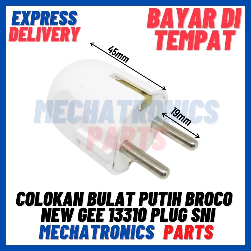 [FTG-9006] COLOKAN BULAT PUTIH BROCO STEKER ARDE PUTIH NEW GEE 13310 ...