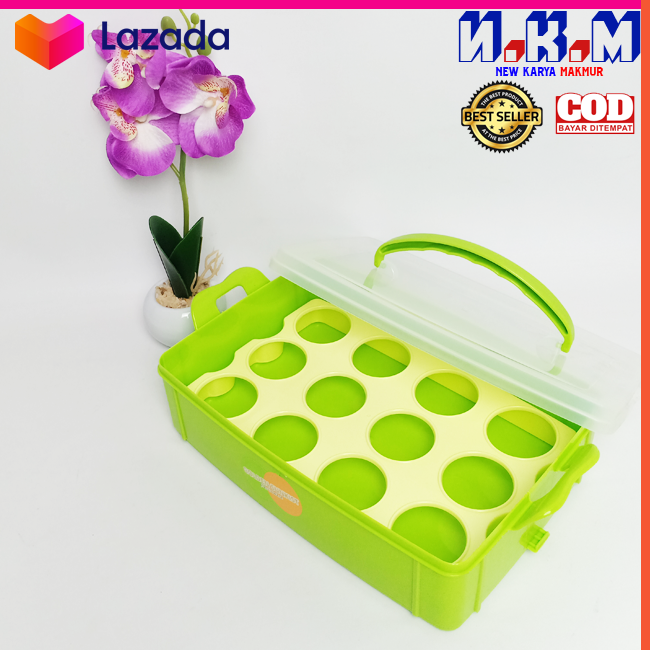 HARGA GROSIR !!! Tempat Telur / Kotak telur Isi 12 Golden Sunkist TT ...