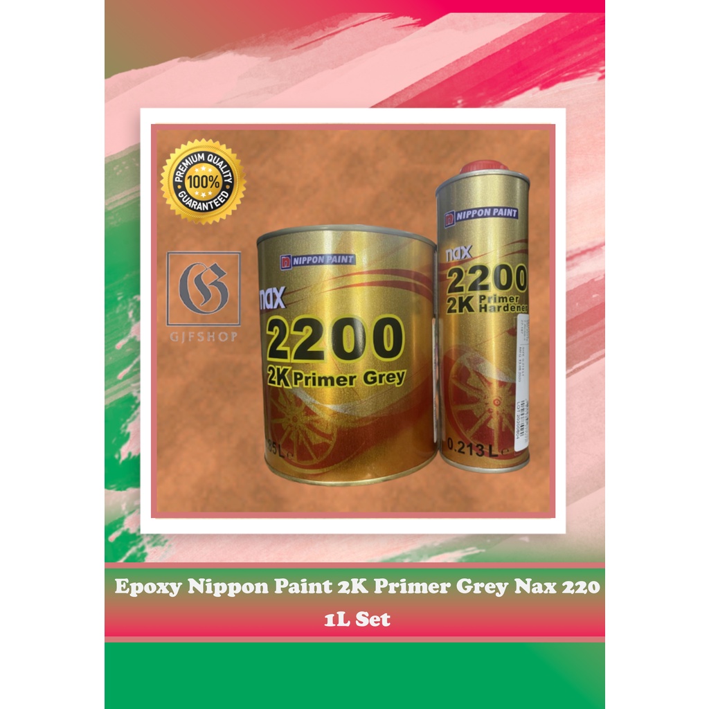 Epoxy Nippon Paint 2K Primer Grey Nax 2200 1L Set | Lazada Indonesia