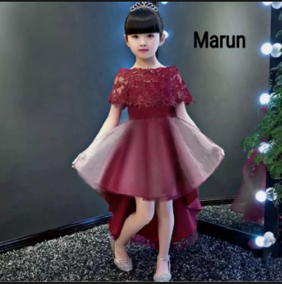 Bluebells - Dress Brokat Anak Perempuan 7 8 Tahun Simple Mewah Elegan ...