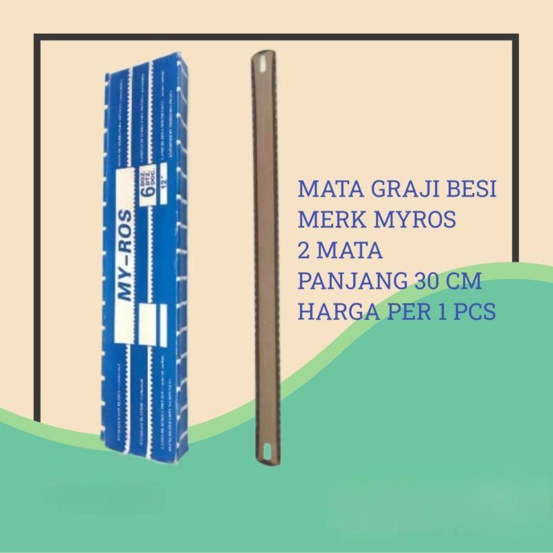 MYROS GRAJI BESI DOUBLE 12 INCH / MATA GERGAJI BESI DOUBLE | Lazada ...