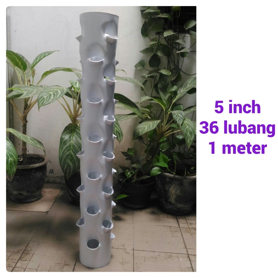 POT TANAMAN VERTIKAL VERTIKULTUR 5 INCH 1 M 36 LUBANG | Lazada Indonesia