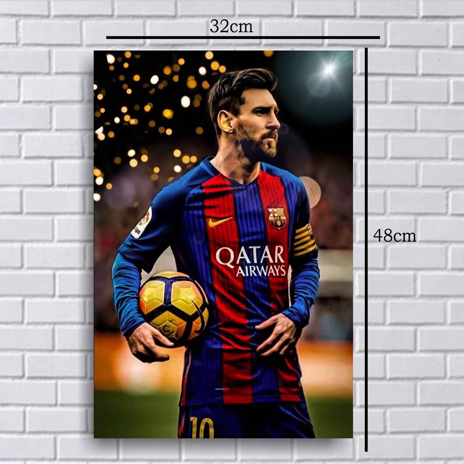 POSTER MESSI LIONEL MESSI / FOTO LEO MESSI LIGA SPANYOL CHAMPIONE SEPAK ...