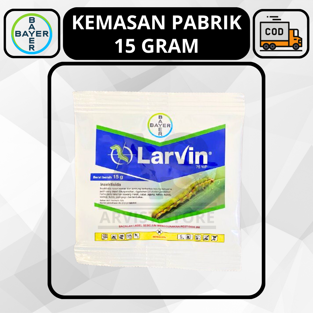 Insektisida LARVIN 75WP Kemasan Pabrik 15 Gram Bahan Aktif Tiodikarb 75 ...