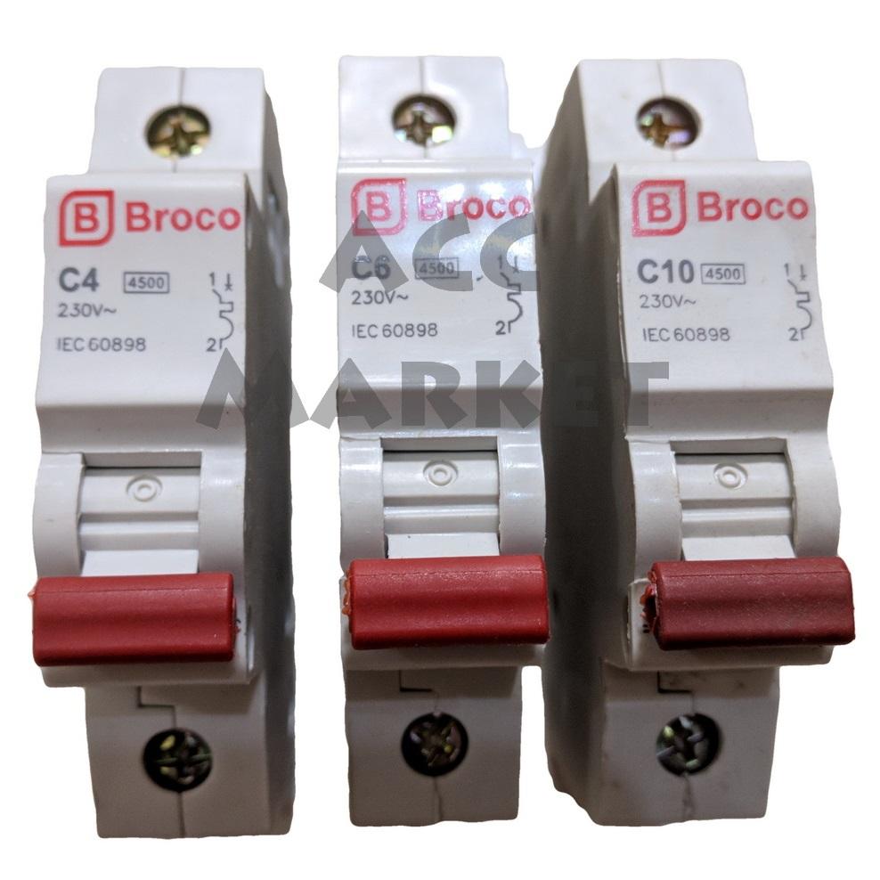 MCB Broco Satuan C4 C6 C10 Circuit Breaker Listrik | Lazada Indonesia