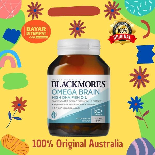 Blackmores Omega Brain High DHA Fish Oil - 60 Capsules | Lazada Indonesia