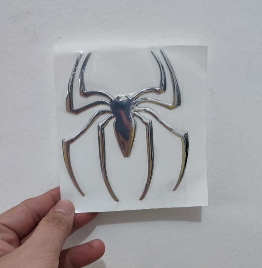 Stiker Emblem Spider Laba-Laba 3D 9x11 Cm Chrome | Lazada Indonesia