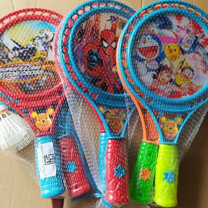 Mainan Raket Plastik,Raket Badminton Anak,Raket Bulutangkis Karakter ...