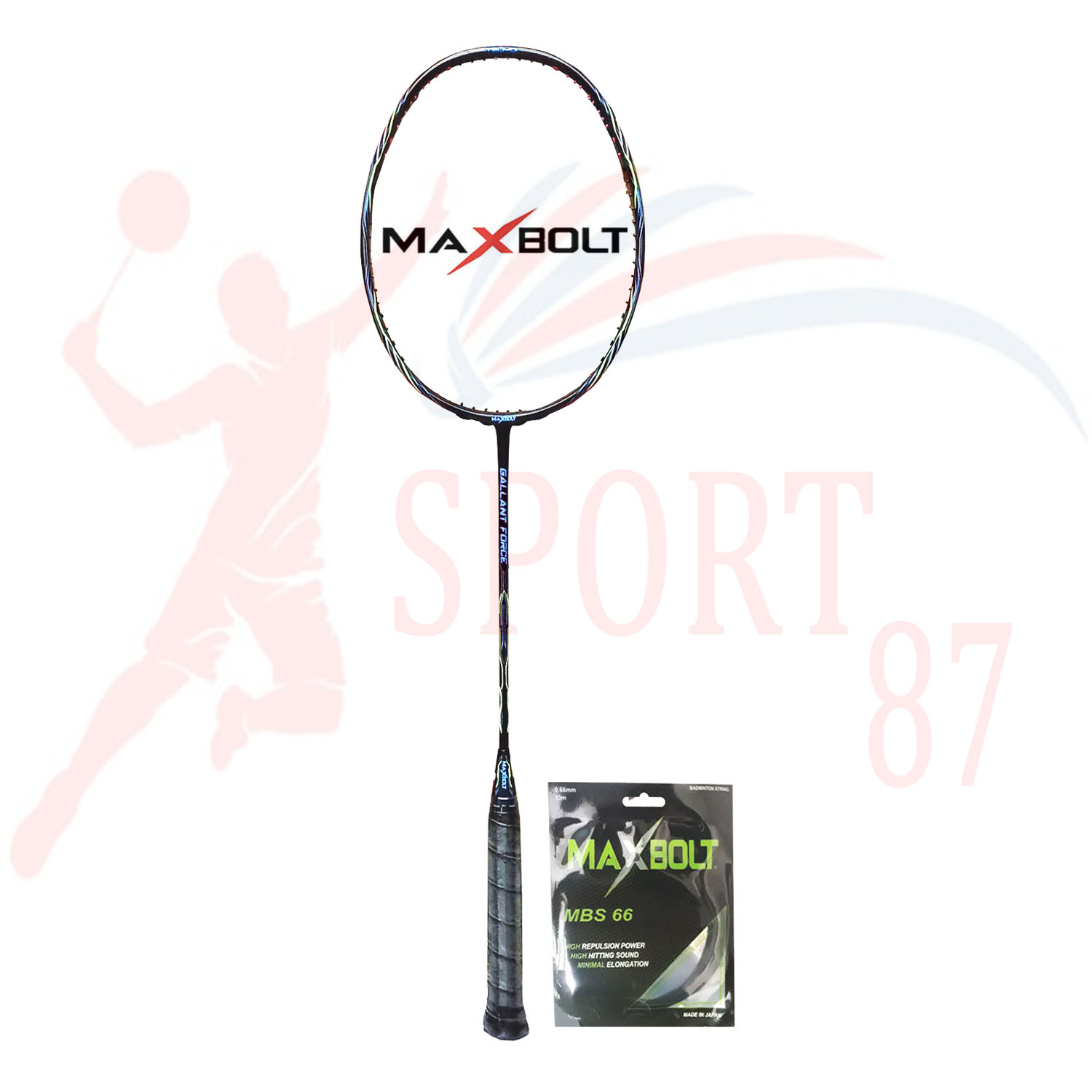Raket Badminton Maxbolt Gallant Force Bonus Komplit Raket Maxbolt ...
