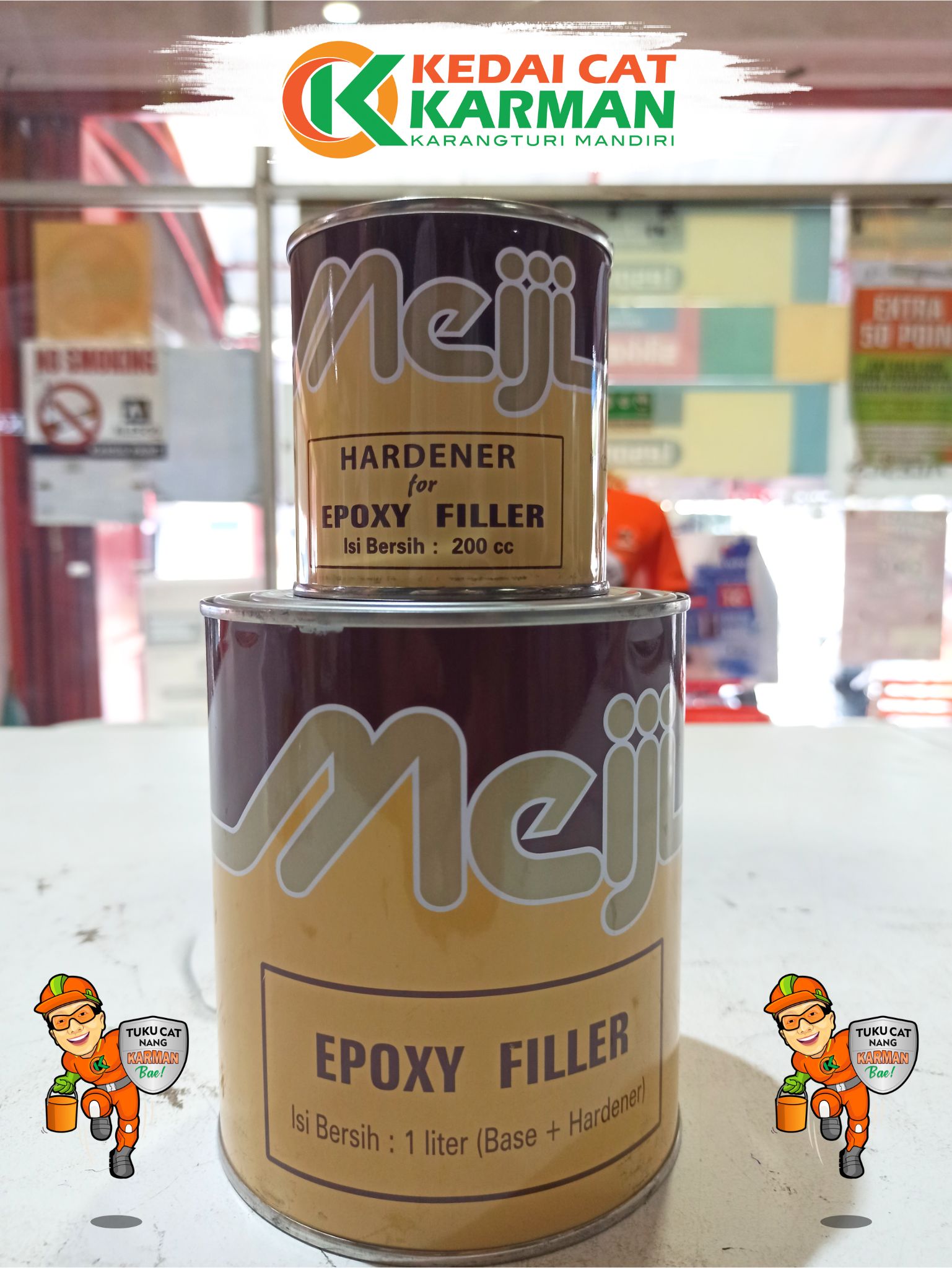 EPOXY FILLER CAT DASAR MEIJI ABU - CAT DASAR ANTI KARAT MOBIL MOTOR ...