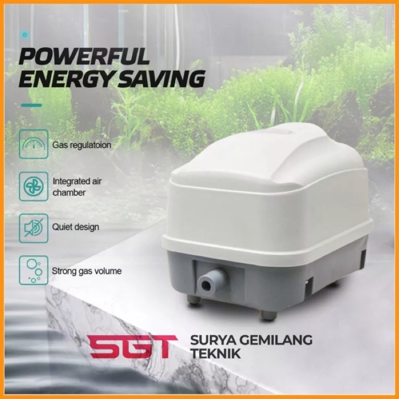 Mesin Aerator Kolam Ikan Pompa Blower Udara Air Pump Atman HP 4000 ...