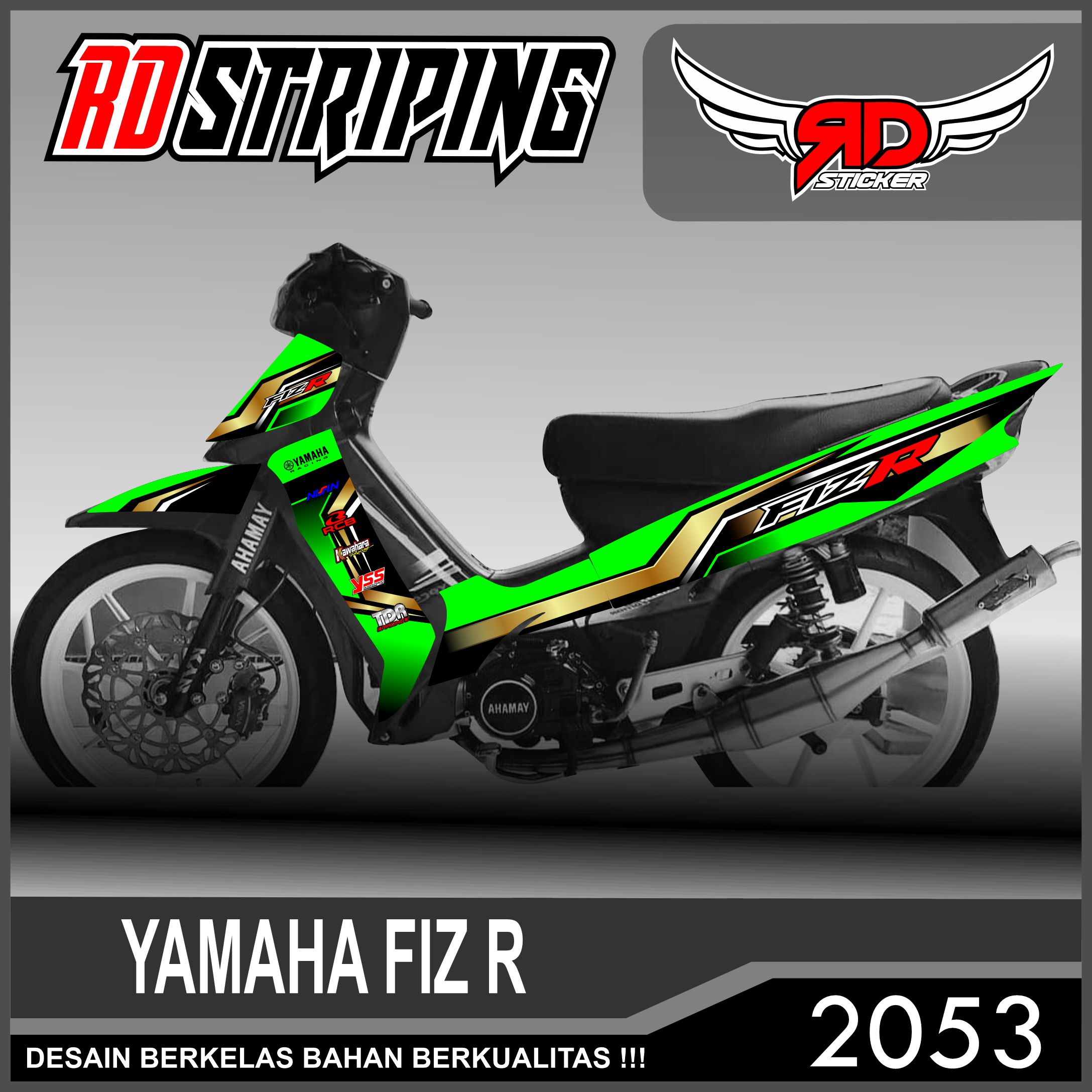 STRIPING STIKER MOTOR YAMAHA FIZ R LIS GARIS GRAFIS RACING SETIKER SEMI ...