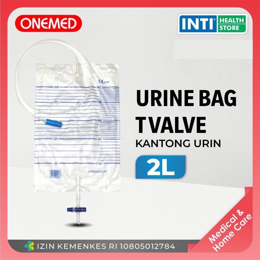 ONEMED Urine Bag / Kantong Urin 2 Liter T-Valve | Lazada Indonesia
