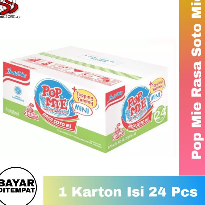 Indomie Pop Mie Mini Rasa Soto Mie 1 Dus Isi 24 Pcs | Lazada Indonesia