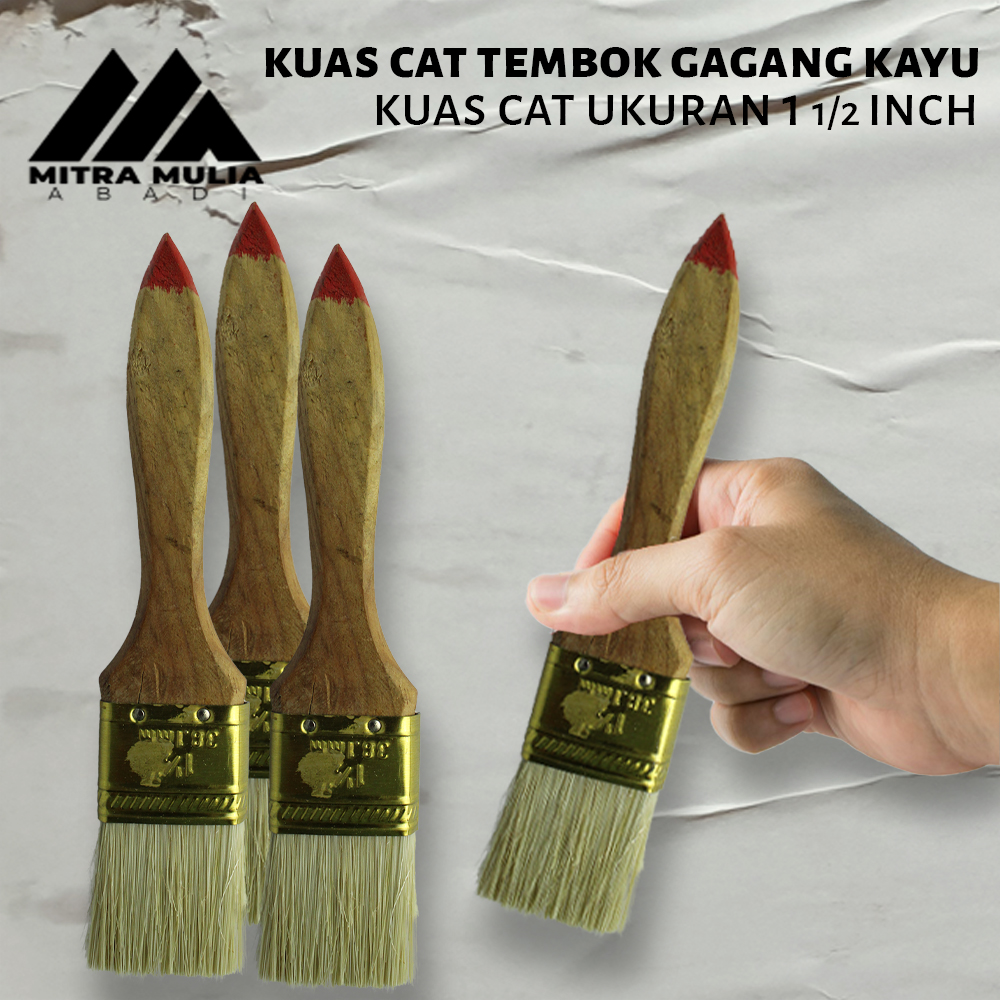 Kuas / Koas Cat Tembok Ukuran 1 1/2" 1.5 inch inci | kuas cat dinding ...