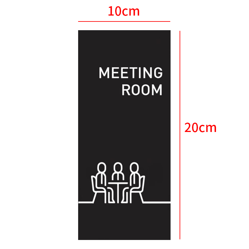 Sign Board Akrilik Meeting Room 10x23cm Label Signage Ruang Rapat ...
