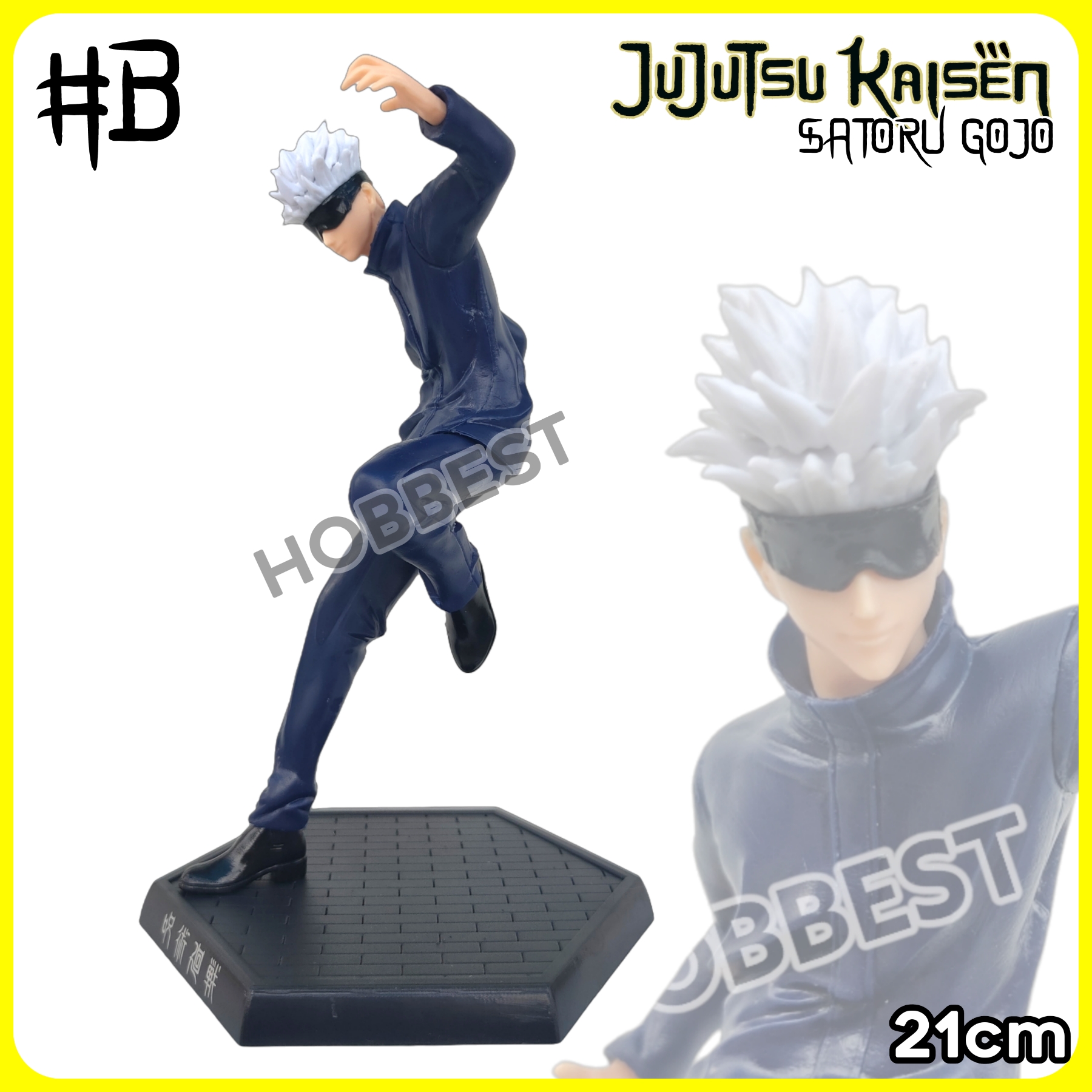 Action Figure JUJUTSU KAISEN : SATORU GOJO 21cm - Miniatur Pajangan ...