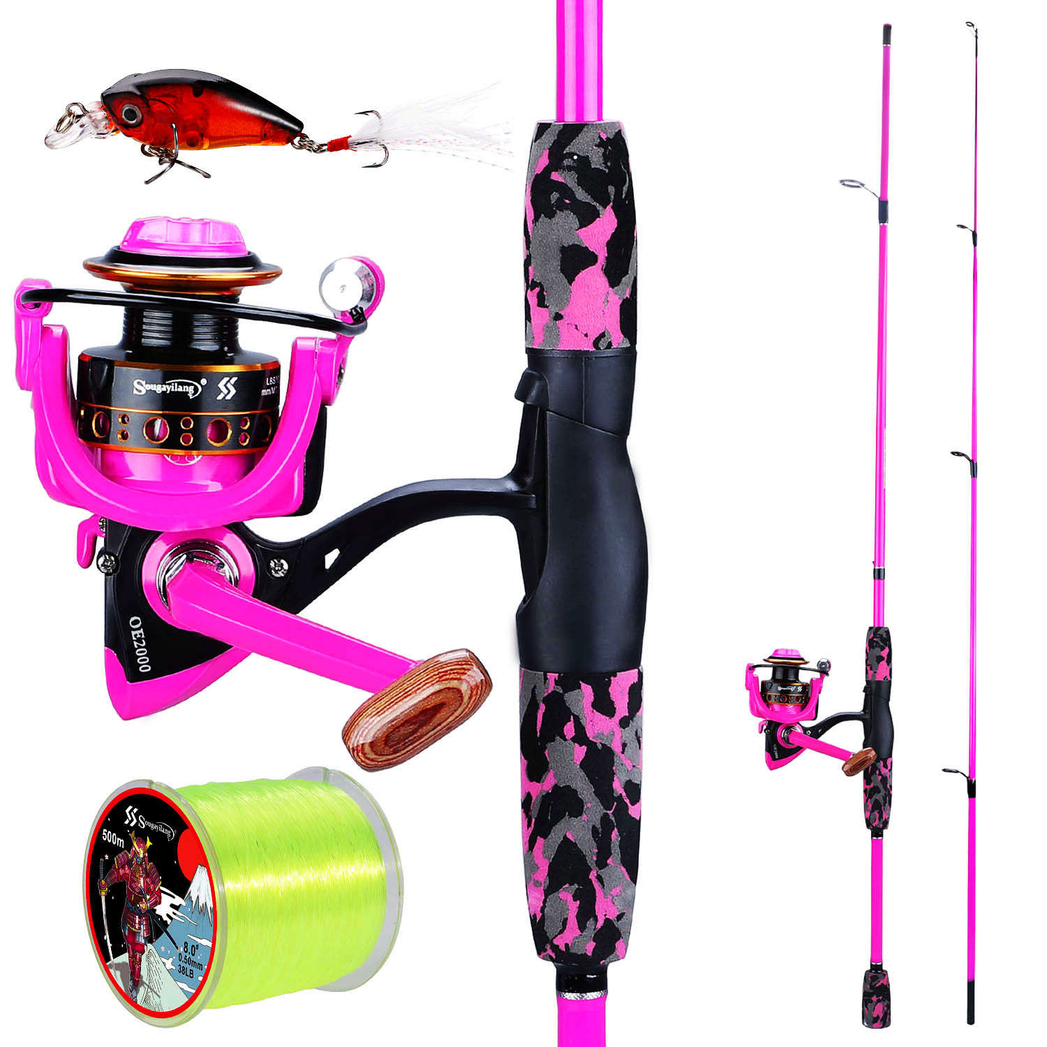 Sougayilang COD Peralatan Memancing Pancing Set Sp Set Lengkap 1.8m ...