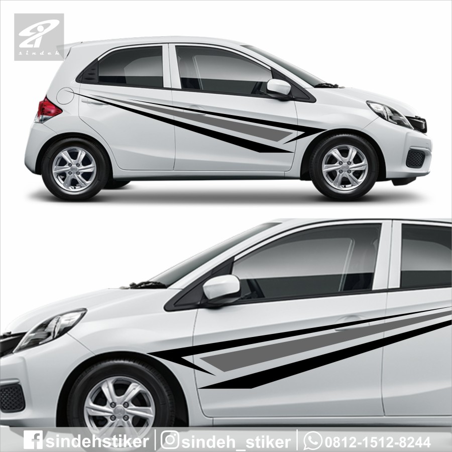 stiker mobil brio ayla agya jazz avanza cutting sticker mobil STRIPING ...