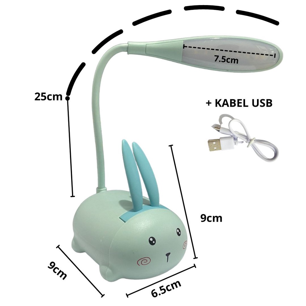 PMB Lampu Belajar Karakter Hewan Portable Table Lamp Lampu Meja Baca ...