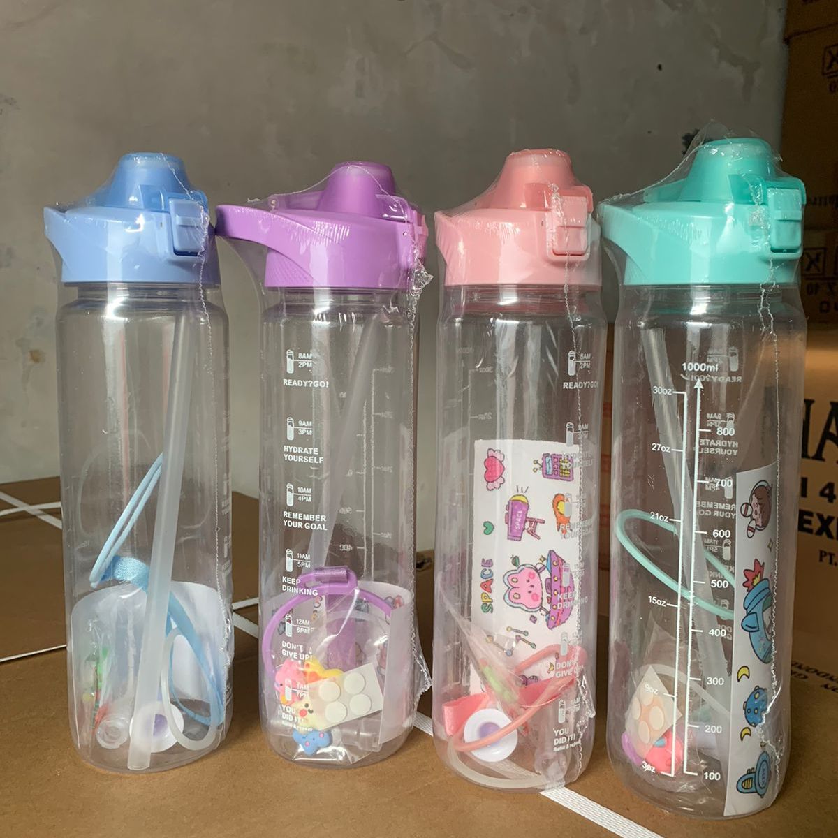 BOTOL 1L BENING FREE STICKER 2D 3D BOTOL ANAK SEKOLAH VIRAL VD | Lazada ...