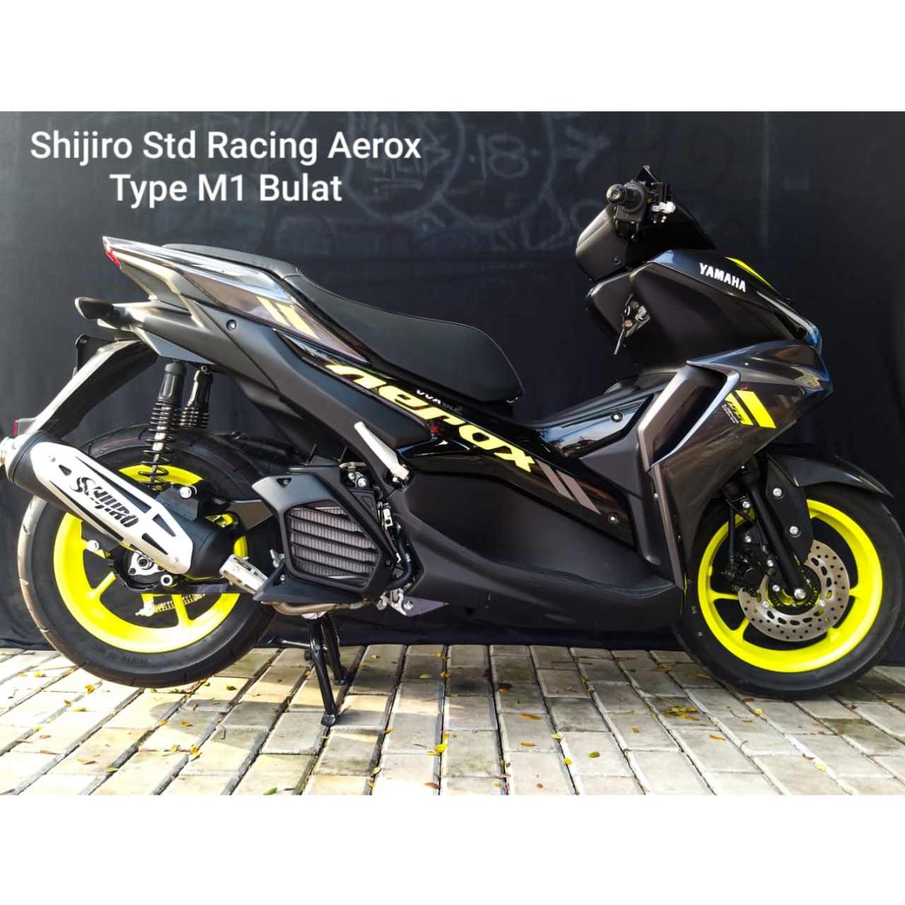 Knalpot Standar Racing Aerox Old 155 dan New Aerox 155 Type M1 Bulat ...