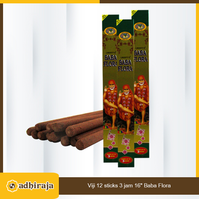 Dupa/ Hio India Viji 12 sticks 3 jam 16" Baba Flora | Lazada Indonesia