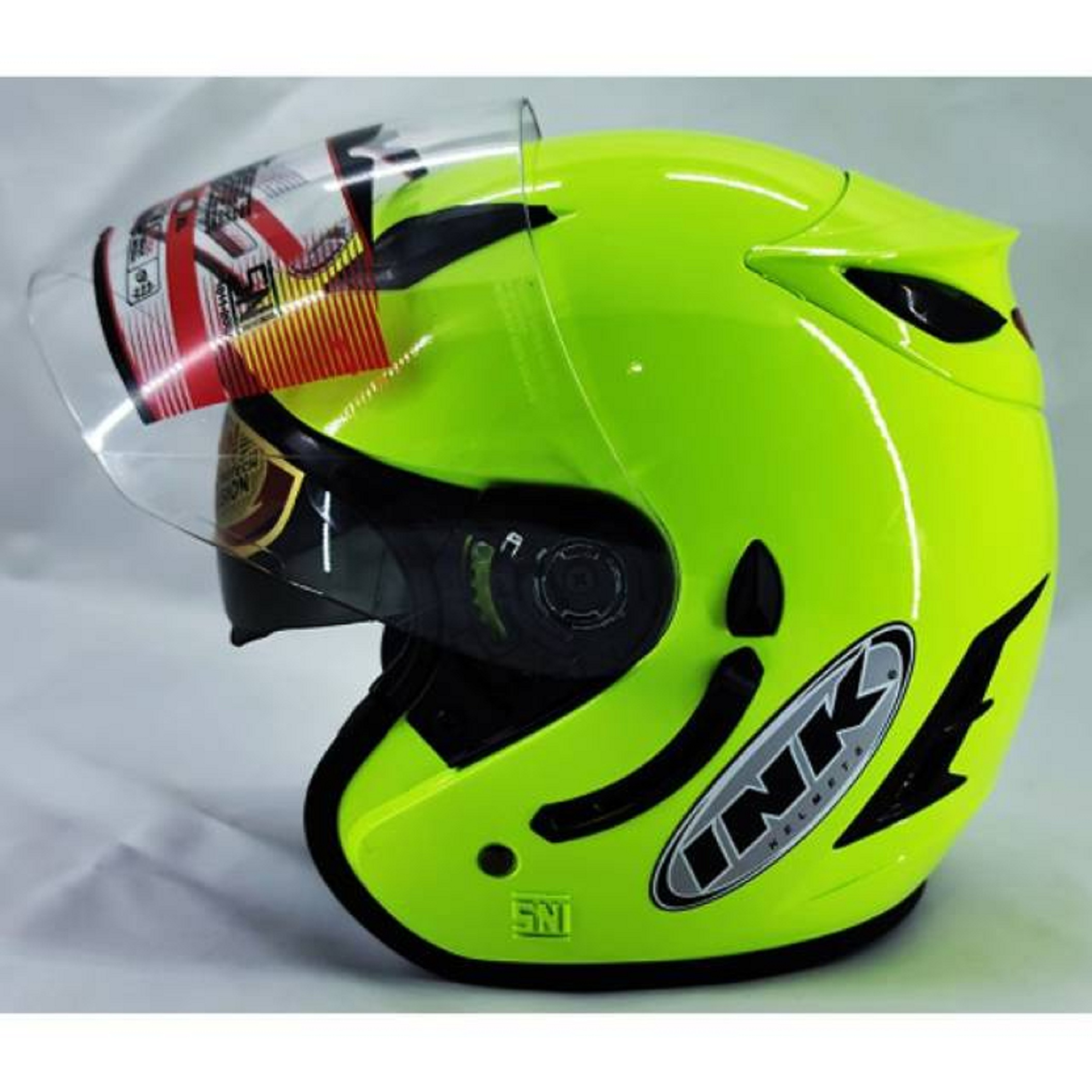 HELM INK CENTRO DOUBLE VISOR MERK FNK EMBOOS SNI PAKING CEPAT | Lazada ...