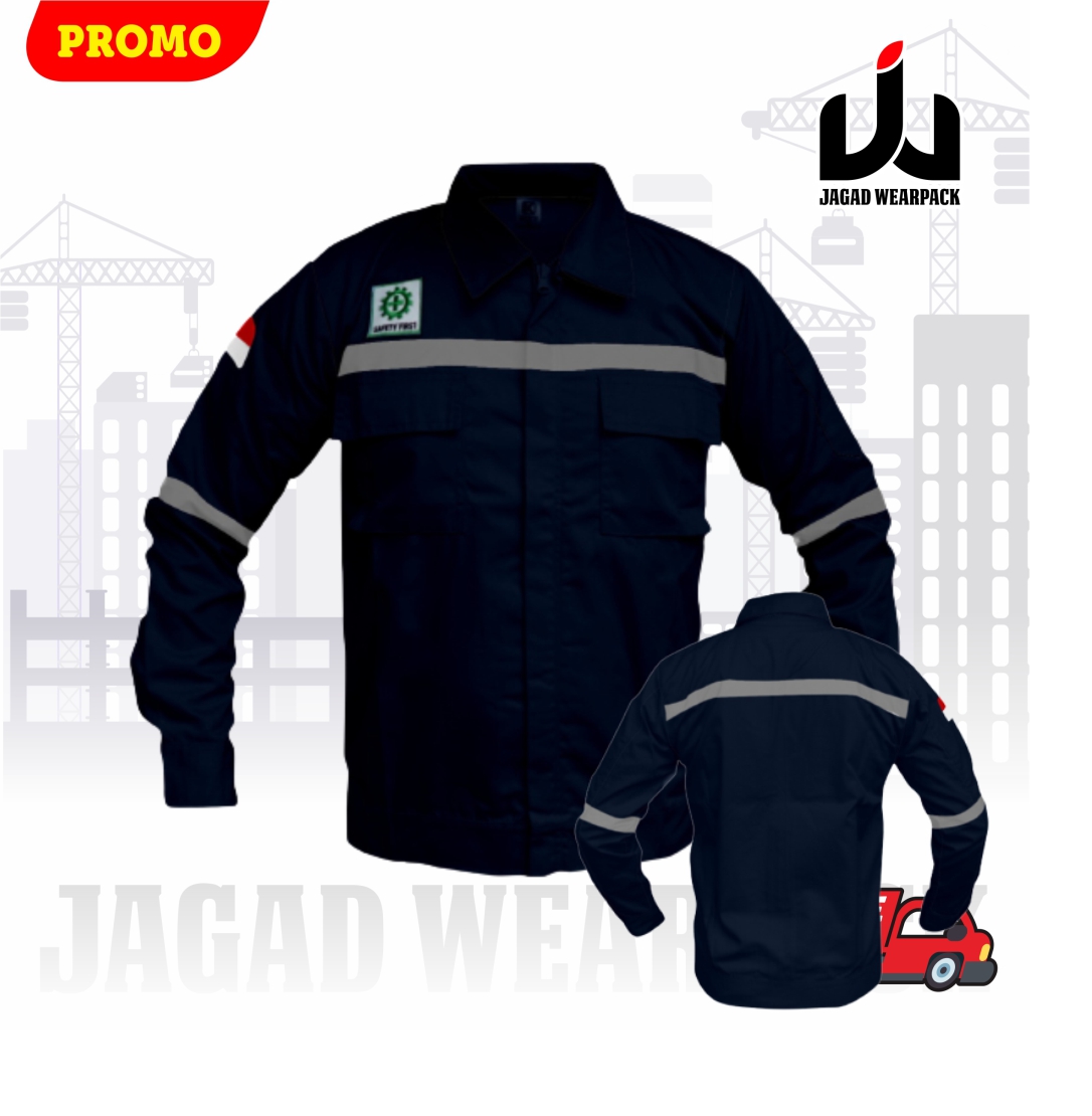 Wearpack Safety proyek/welder/mekanik/atasan/american drill warna ...