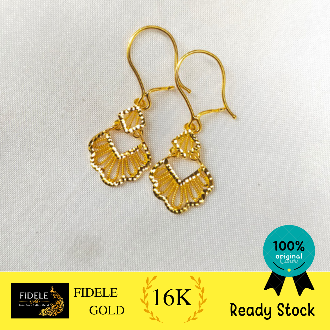 Anting desi wayang fashion anting emas asli 700 anting wayang | Lazada ...